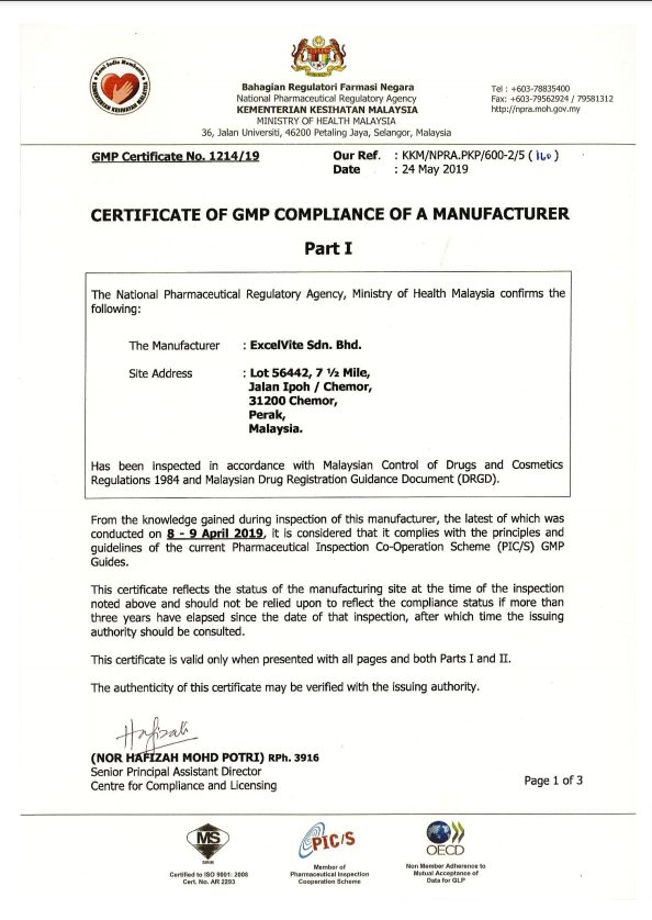 Certifications - ExcelVite